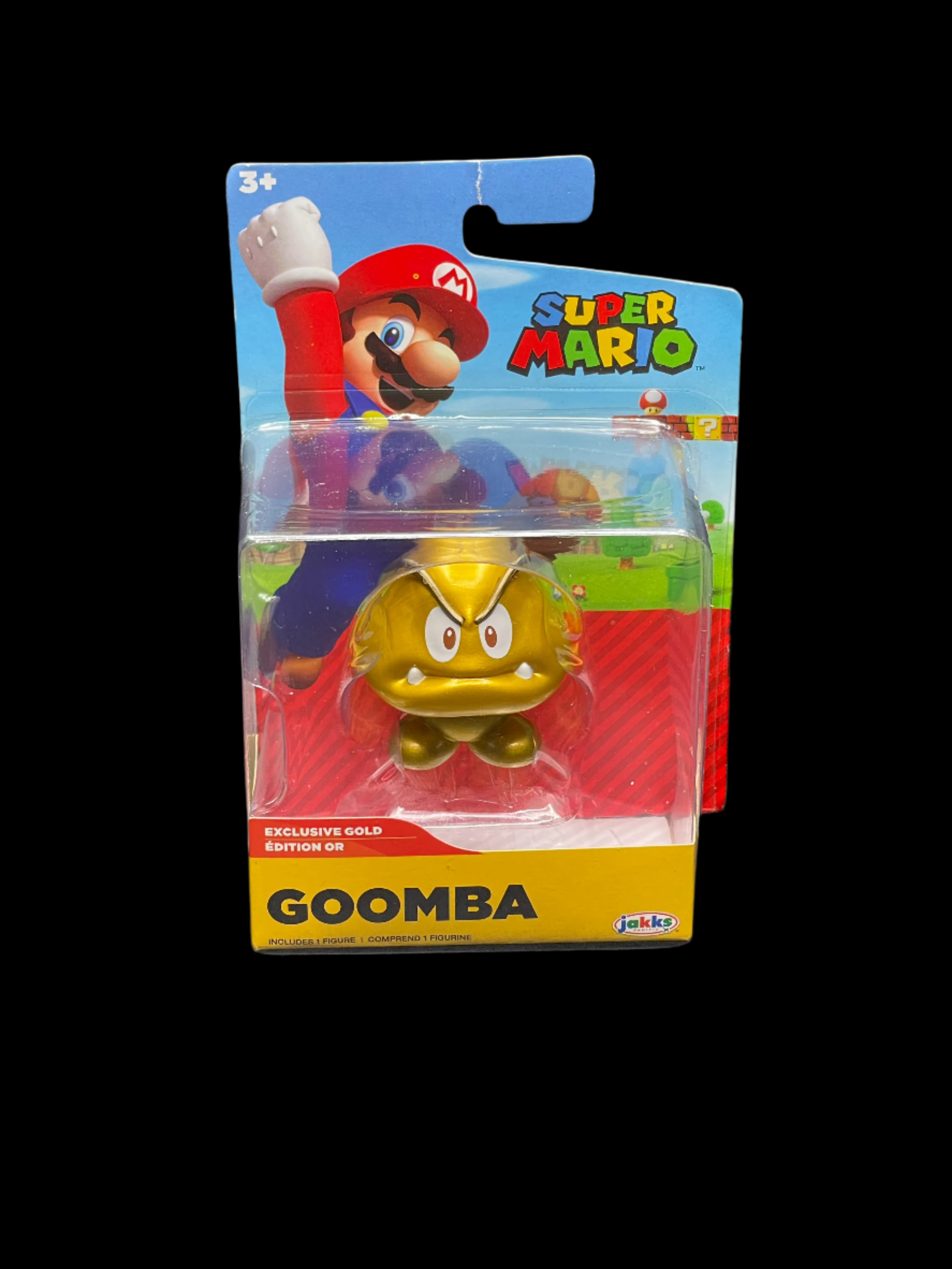 Jakks Pacific: Goomba - Gold Exclusive - Super Mario World 2.5" Figure ...